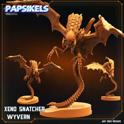 🐉 XENO SNATCHER WYVERN・ 3D File for ・Cults