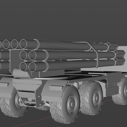🇨🇳 China PHL-03 self-propelled rocket launcher 3D model material・ OBJ ...