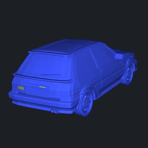 🚗 Toyota Starlet GT 1986・ STL File for 3D printing・Cults