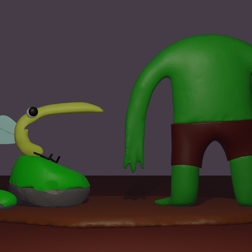 🐸 Mr. Frog Show Set Model - Smiling Friends・ 3D File for 3D printing・Cults