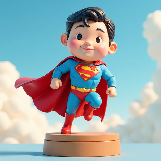 STL file Superman in Flight 🦸(high poly) ・3D printable model to ...