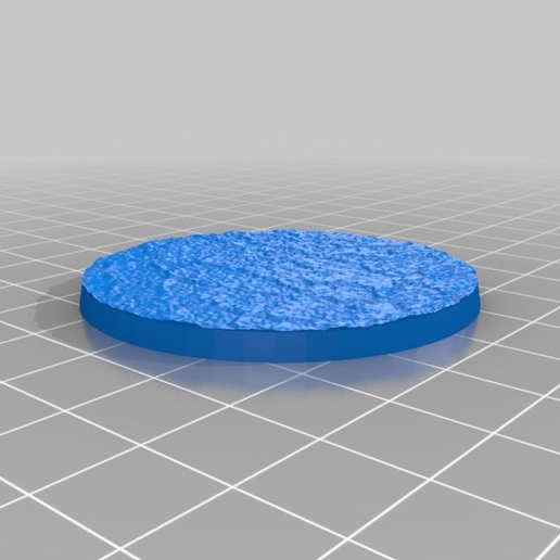 🎲 50mm textured ground base・Free STL File for ・Cults