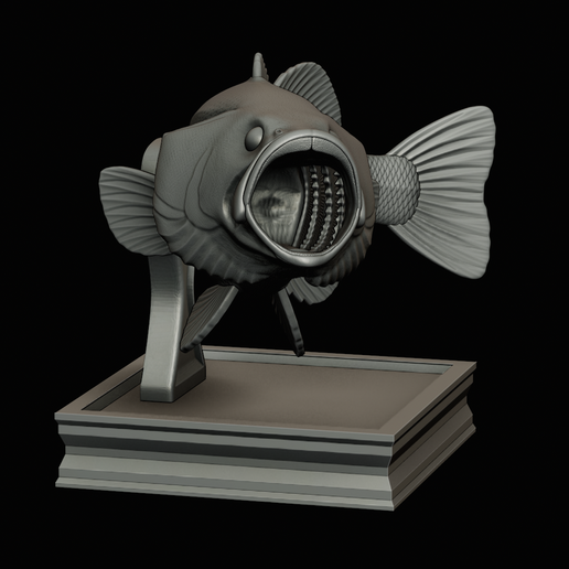 🐠 fish Largemouth Bass / Micropterus salmoides in motion trophy statue ...