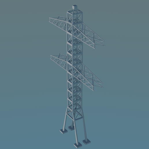 🏘️ Transmission tower・ STL File for 3D printing・Cults
