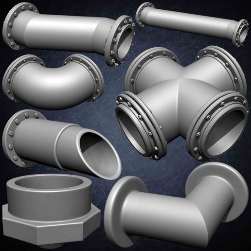 🎮 Pack Of 30 IMM Pipes Volume 02・ 3D File for 3D printing・Cults