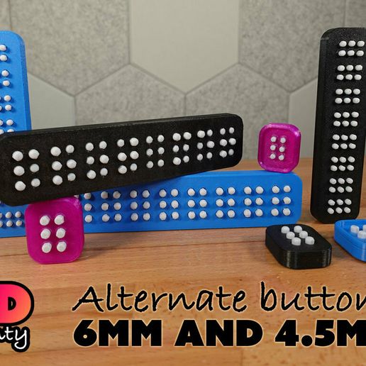 🎒 Braille Training Cell - 6MM・Free 3D File for ・Cults