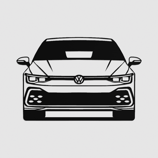 STL file Volkswagen Golf 8R Front 🚗 ・3D printing template to download・Cults