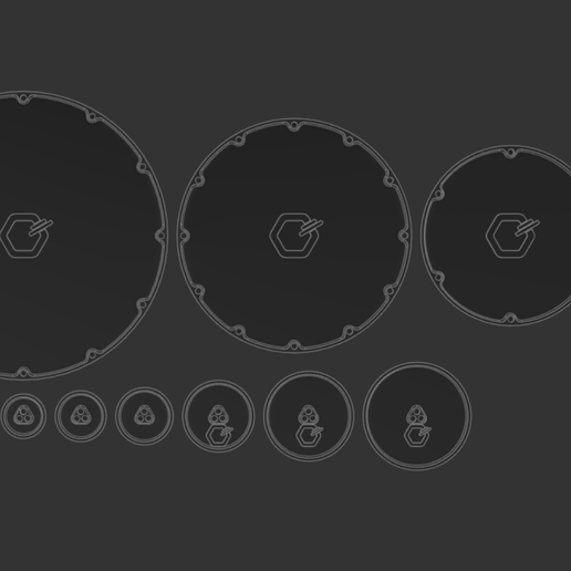 🎲 StrokeMyUnicorns Round Base Pack Textured Rev2・Free 3D File for 3D ...