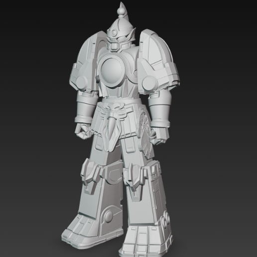 🌩️ Thunder Zord Mecha + Sword with Sheath + Power Staff STL – 3D Print ...