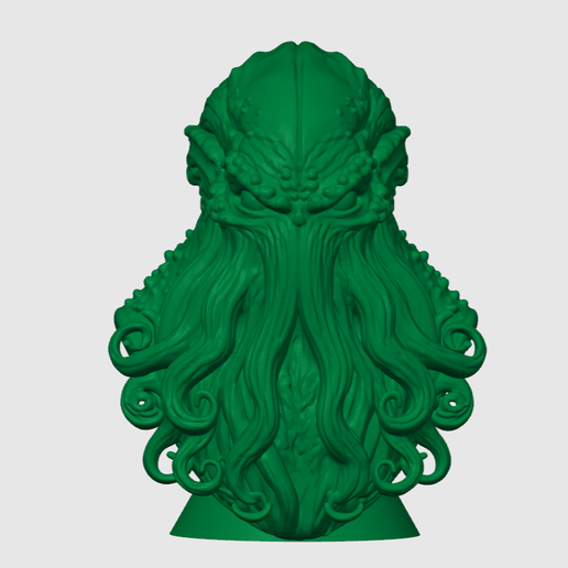 👤 Exquisite Cthulhu LoveCraft_ Statue Bust・ STL File for 3D printing・Cults