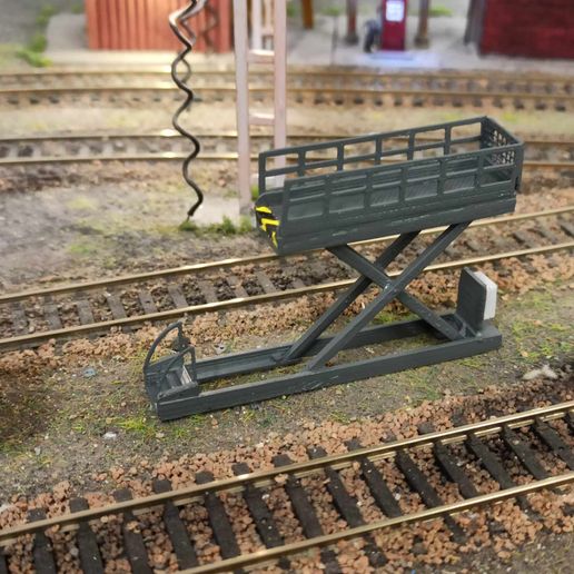 3D printable Plateforme Maintenance Train HO • made with Anet A8・Cults