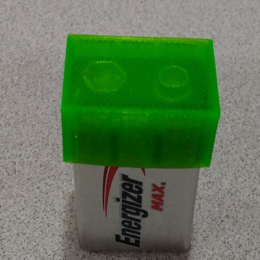 3D-Datei 9 Volt Battery flexible cap kostenlos 🔋 ・Design für 3D-Drucker ...