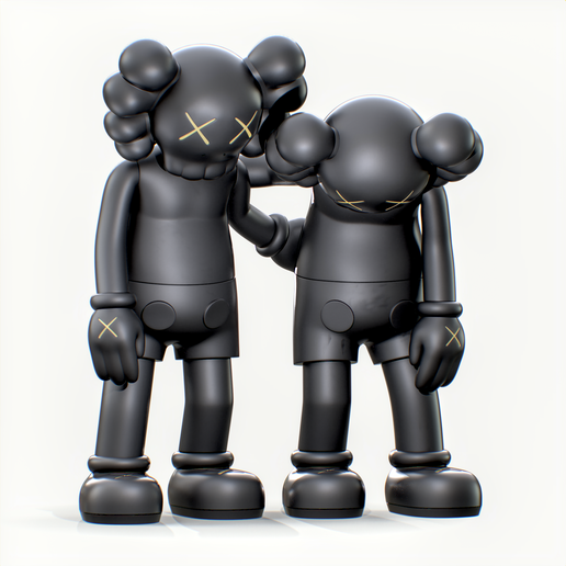 🐻 Kaws companion flayed hug Dissected・ STL File for 3D printing・Cults