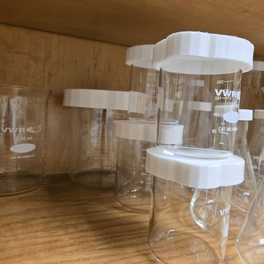 🥼 Beaker Caps・ 3MF File for 3D printing・Cults