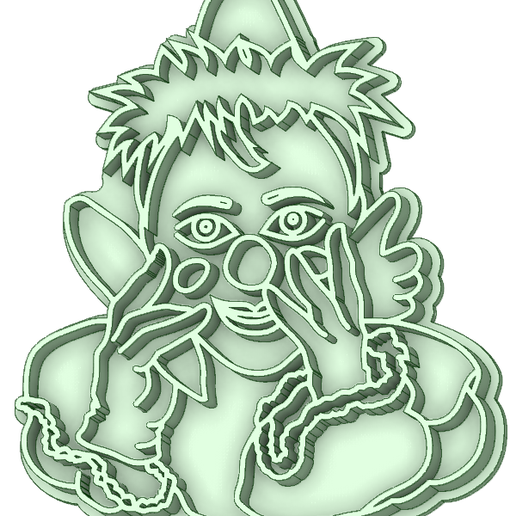 🤡 Clown 3 80mm cookie cutter・ STL File for 3D printing・Cults