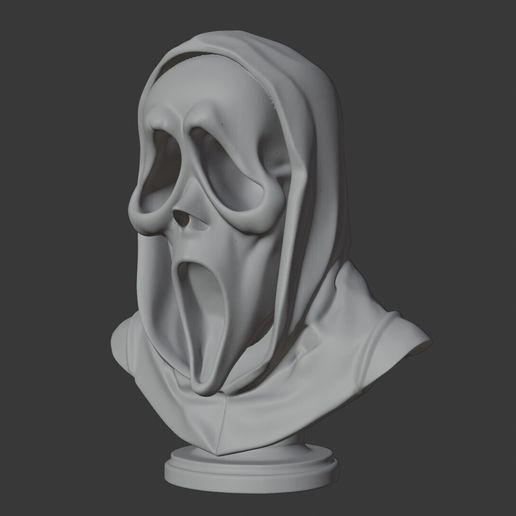 👤 Scream Head Bust 3D Model - Bust STL Printable・ STL File for 3D ...