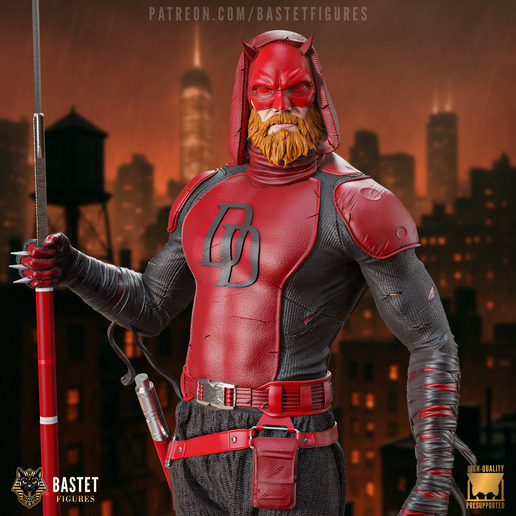 🦸 Daredevil | Marvel・ 3D File for 3D printing・Cults