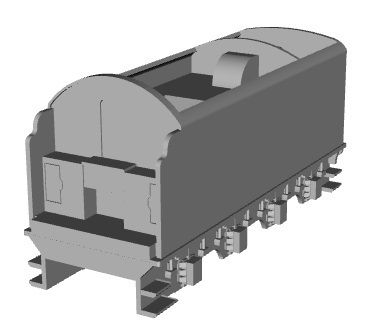 🚂 LNER P2 2-8-2 Loco non corridor tender 1/32 scale・ 3D File for 3D ...