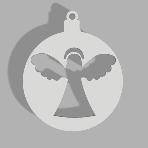 STL file Christmas Ornament Angel Figure 4 || Christmas Sphere Angel ...