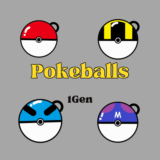 🐉 PokeBalls 1 Gen・Free OBJ File for ・Cults