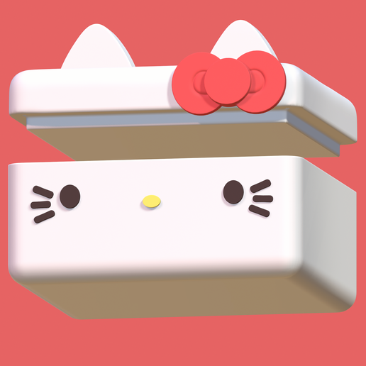👋 Hello kitty sanrio box・ STL File for 3D printing・Cults