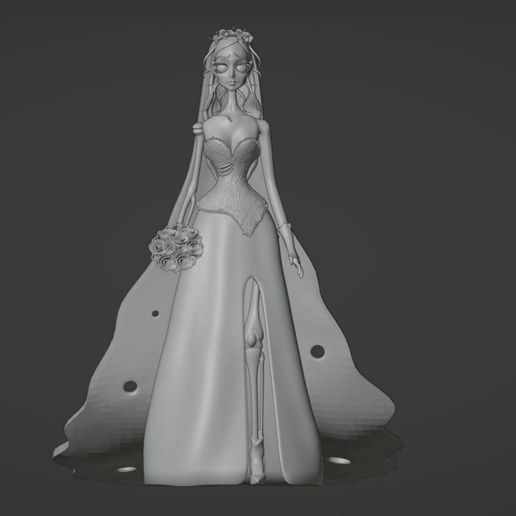 👩 the bride's corpse - Emily・ STL File for 3D printing・Cults