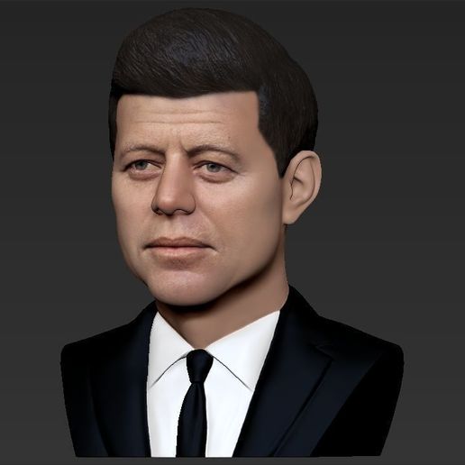 👤 John F. Kennedy bust for full color 3D printing・ 3D File for 3D ...