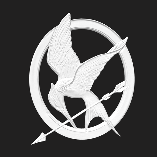 mockingjay pin template