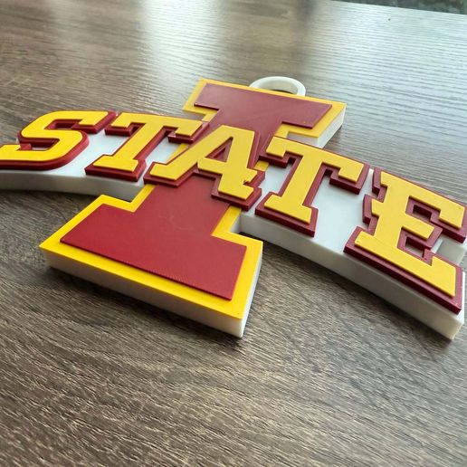 🎒 Iowa State Cyclones Oversized Necklace, Pendant Chain・ 3D File for 3D ...