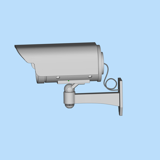 📷 Home Outdoor Surveillance Camera Scene Model・ STL File for 3D ...