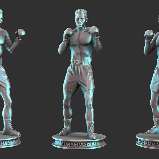 🗿 Muhammad Ali Full-body Sculpture・ STL File for 3D printing and CNC ...