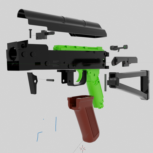 🔫 AK Airsoft Part kit Plastikov (AKS 74)・ STL File for 3D printing・Cults