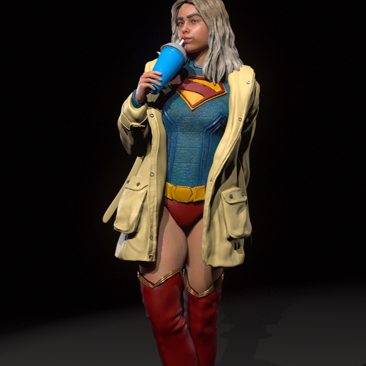 📁 Supergirl STL – High-Detail 1/6 Scale 3D Print File・ 3D File for 3D ...