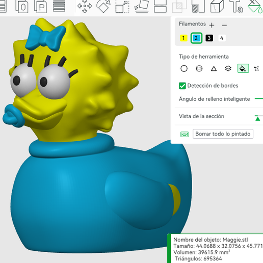 STL file Rubber duck-Maggie Simpson 🦆 (3MF)・3D printing model to ...