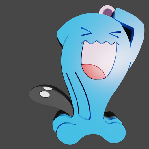 STL file keychain wobbuffet/llavero wobbuffet 🗝️ ・3D print model to ...