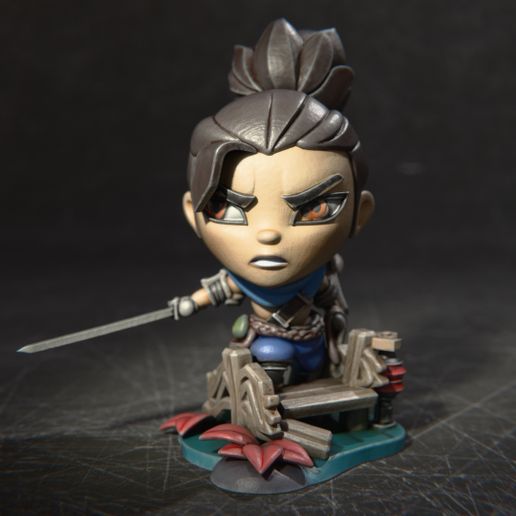 🎨 Yasuo Miniature LOL Fan Art・Archivo STL para Impresión 3D・Cults