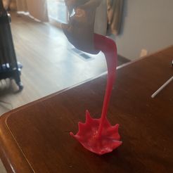 3D printable Floating, spilling skull • made with Anycubic Vyper・Cults