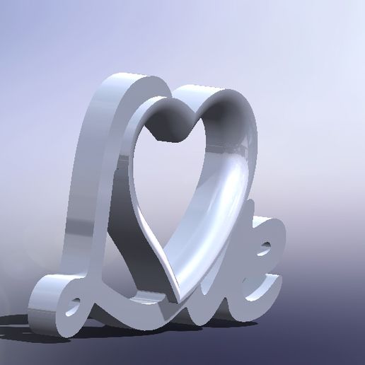 STL file Love ️‍🔥 (OBJ)・Template to download and 3D print・Cults