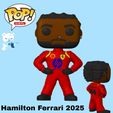 Archivo STL Funko f1 Lewis Hamilton en Ferrari 2025 - Modelo 3D STL 👾 ...