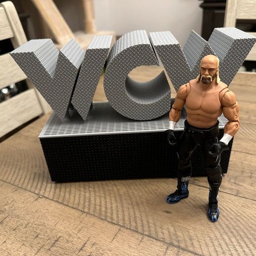 🤼 WCW Nitro Entrance Signs 1:12 Scale・Free STL File for 3D printing・Cults