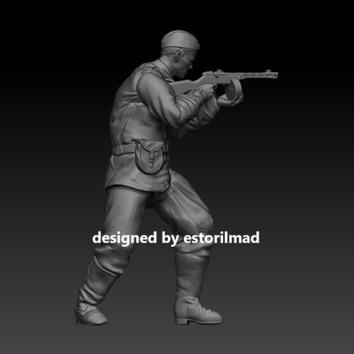 🫡 WW2 RUSSIAN INFANTRY SOLDIER STALINGRAD v2・ STL File for 3D printing ...