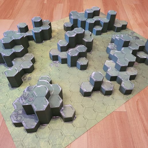 🗺️ BATTLETECH TERRAIN MAP FOOTHILLS #2 (BATTLETECH MAP PACK GRASSLANDS ...