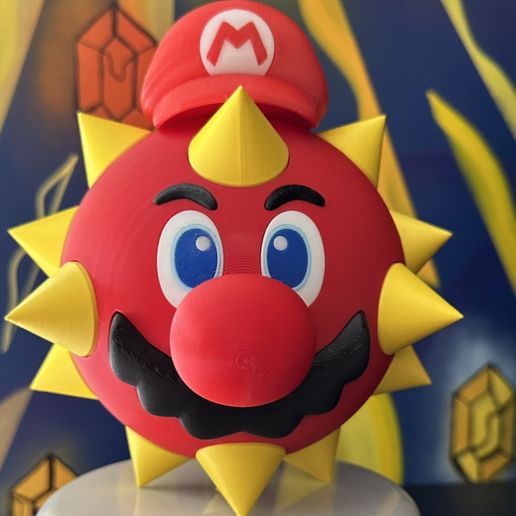 🧸 Spike-Ball Mario - Super Mario Bros. Wonder・ STL File for ・Cults