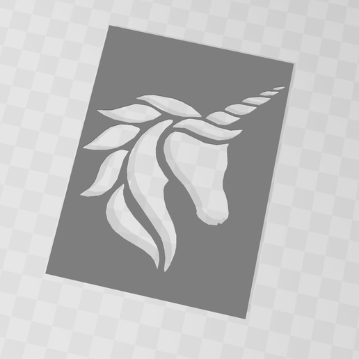 unicorn stencil template