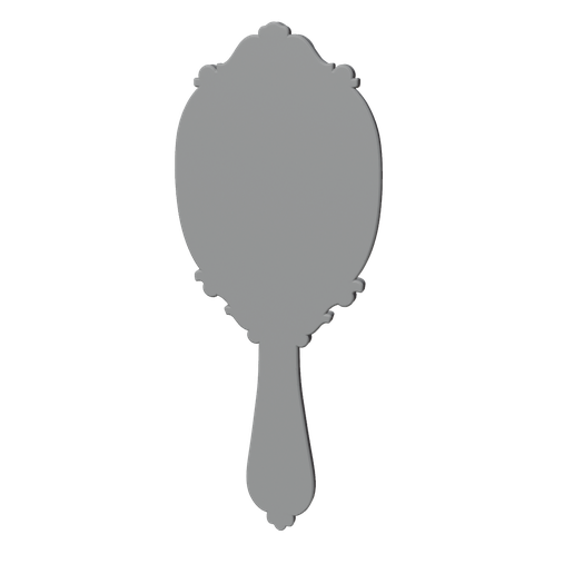 🪞 Enchanted Face Mirror – 3D Printable Fantasy Hand Mirror – STL, OBJ ...