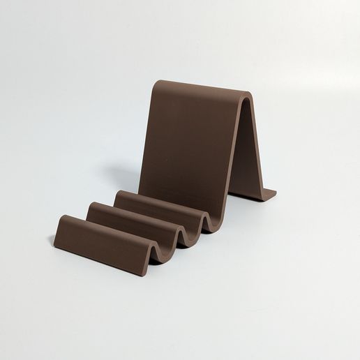 Archivo 3MF Wave Shaped Phone Stand 🌊 ・Design para impresora 3D para ...