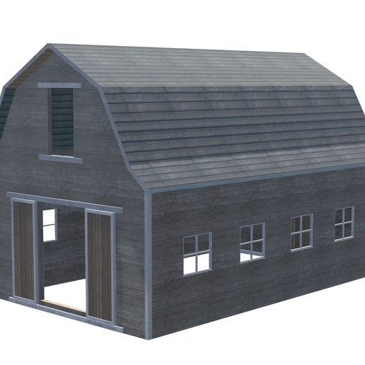 🏠 Barn・ STL File for 3D printing・Cults