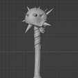 Free STL file Bone and spike mace 🦴 ・3D printer design to download・Cults