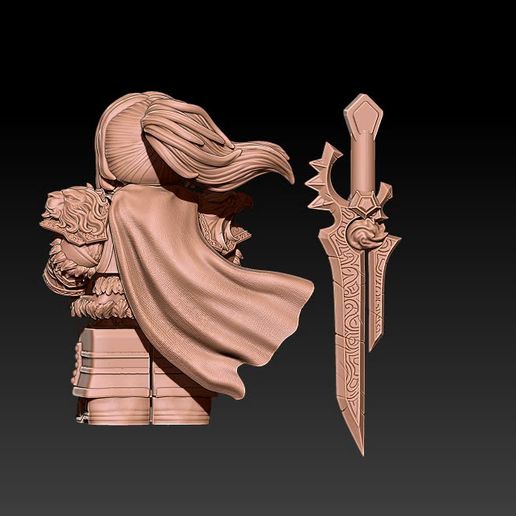 STL file custom minifig Varian Wrynn 🎨 ・3D printable model to download ...