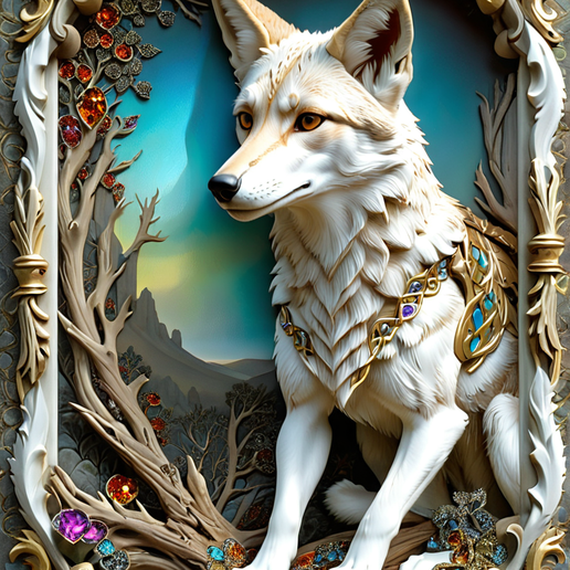 🦊 Fox prince with gems・ STL File for 3D printing and CNC machining ...